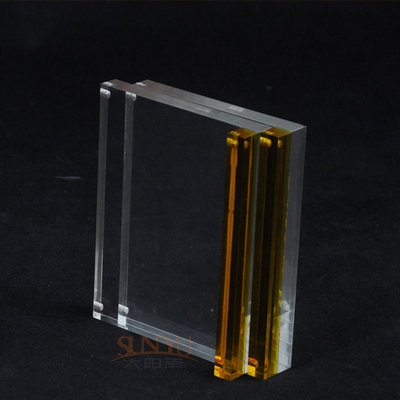 Custom Size Picture Frames Clear Surface PMMA  For Photo Display