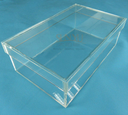 Rectangular Clear Acrylic Shoe Display Box Transparent Eyes Catching