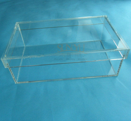 Rectangular Clear Acrylic Shoe Display Box Transparent Eyes Catching
