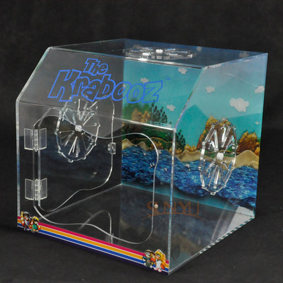PET Plastic Display Box Customized With Vivid Pictures / Fan Air Vent