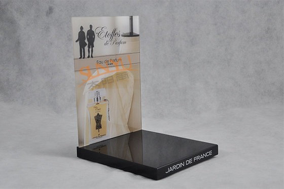 Acrylic Makeup Display Stand , Desktop Warmth Tone Perfume Display Rack