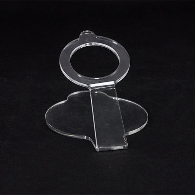 Fashional Acrylique Red Wine Bottle Display Stand Rack Crystal SGS