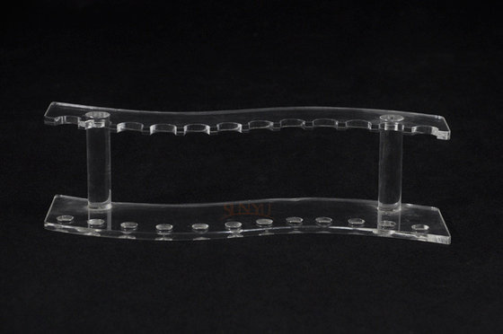 Pub Acrylic Beer Bottle Display Rack Shelf Custom Two Layer 300pcs
