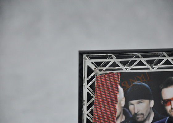3mm Custom Acrylic Display Stand Rock Time Music Square Cell Phone Display