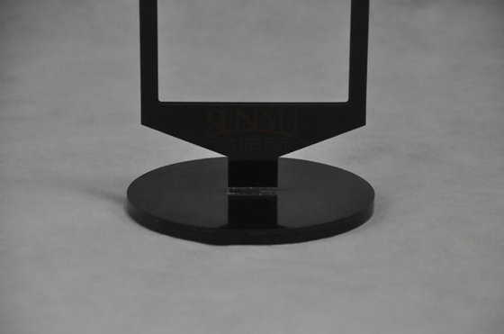 Black Custom Picture Frames Photo Display PMMA Custom Creative Mirror Shape