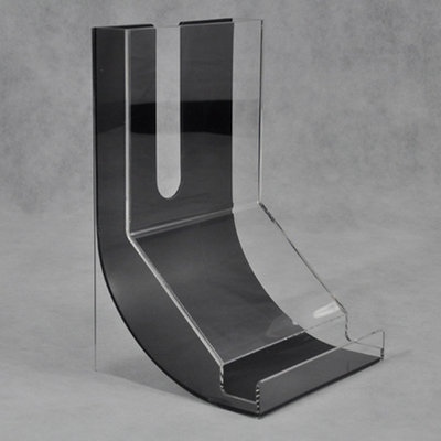 Clear Acrylic Brochure Holders Half U Shape Office Pamphlet Display