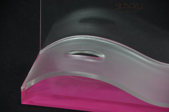 Clear Camera Advertising Display Stand Soft Wave Style For Promotion