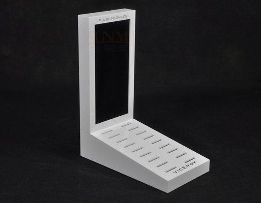 Rings Earrings Jewellery Display Stands White Removable Backboard With Black Velvet