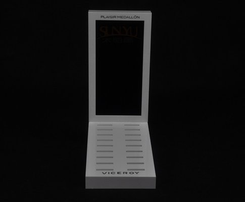 Rings Earrings Jewellery Display Stands White Removable Backboard With Black Velvet
