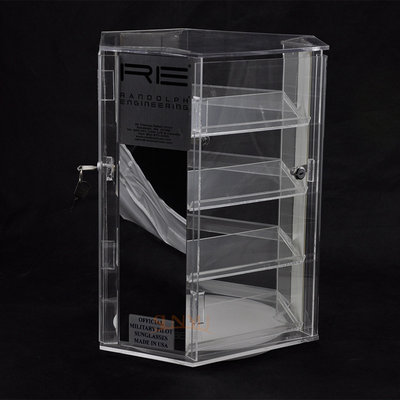 Sunglass Holder Rack Clear Acrylic Eyeglass Display  With Logo Printing