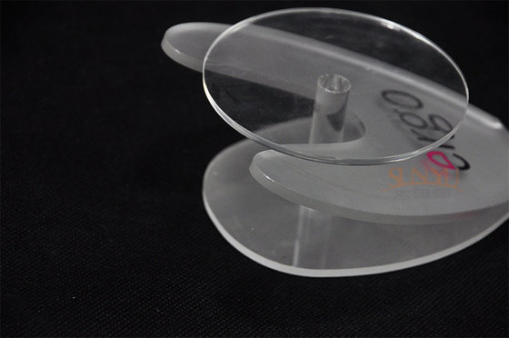 Earphone Headphone Acrylic Display Stand With Silk Screen Logo Printing