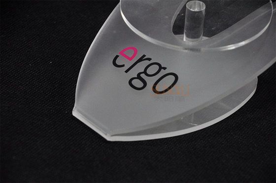 Earphone Headphone Acrylic Display Stand With Silk Screen Logo Printing