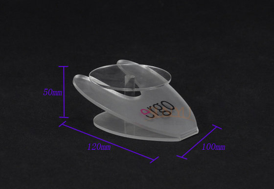 Earphone Headphone Acrylic Display Stand With Silk Screen Logo Printing
