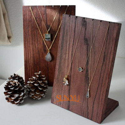 Wooden Retail Mdf Jewellery Necklace Display Stands Handmade Craft