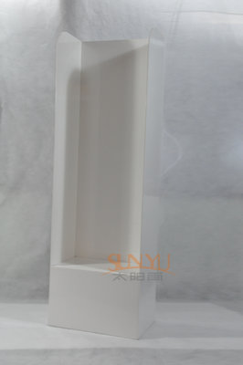 Completely White MDF Floor Display Stands With Dismounting Shipping