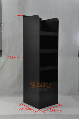Pure Black  Floor Standing Display Boards PVC Foam Light Weight