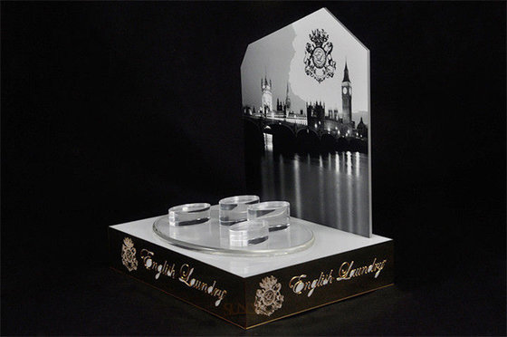 White Advertising Acrylic Display Stand Retail Store Shelving 400×300×415 mm