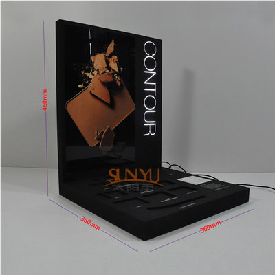 Portable Makeup Acrylic Organizer Rubber Engraving Oil Surface Treatment