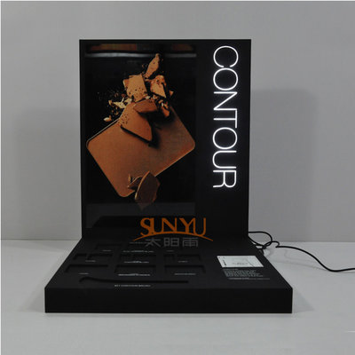 Portable Makeup Acrylic Organizer Rubber Engraving Oil Surface Treatment