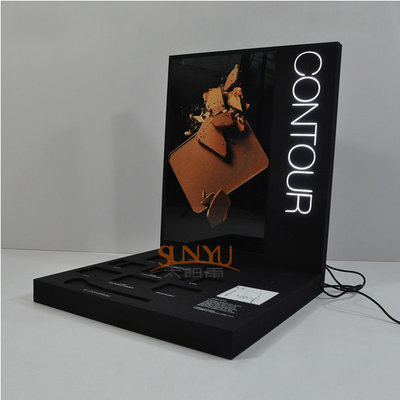 Portable Makeup Acrylic Organizer Rubber Engraving Oil Surface Treatment