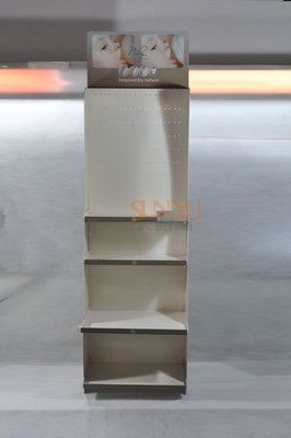 Color Cream ABS Tiers Retail Display Stands For Baby Feeder Bottle