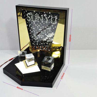 Eco - Friendly Retail Window Displays Cool LED Silk Screen Printing Logo