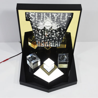 Eco - Friendly Retail Window Displays Cool LED Silk Screen Printing Logo