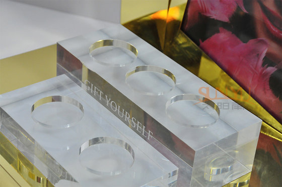 Magnetic Levitation Retail POS Displays , Acrylic Makeup Display Stand