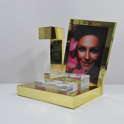 Magnetic Levitation Retail POS Displays , Acrylic Makeup Display Stand