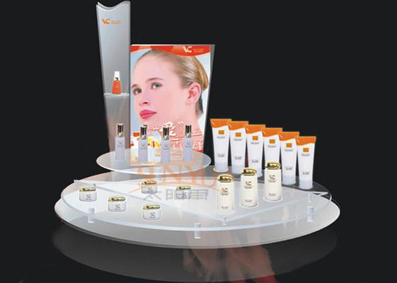 Store Transparent Advertising Display Stand For Cosmetics Display