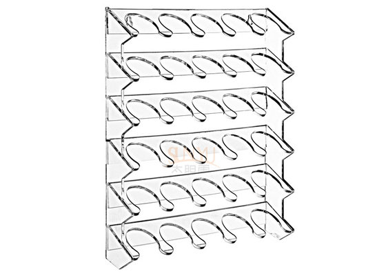 4mm Wall Mounting Clear Beverage Display Rack Superior Acrylic