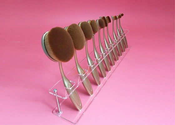 Clear Acrylic Cosmetics Brush Holder Assemble Display 3mm Thickness
