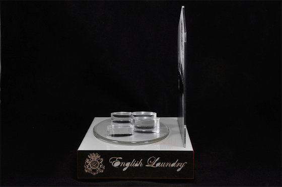 White Advertising Acrylic Display Stand Retail Store Shelving 400×300×415 mm