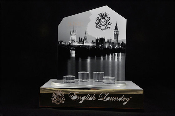 White Advertising Acrylic Display Stand Retail Store Shelving 400×300×415 mm