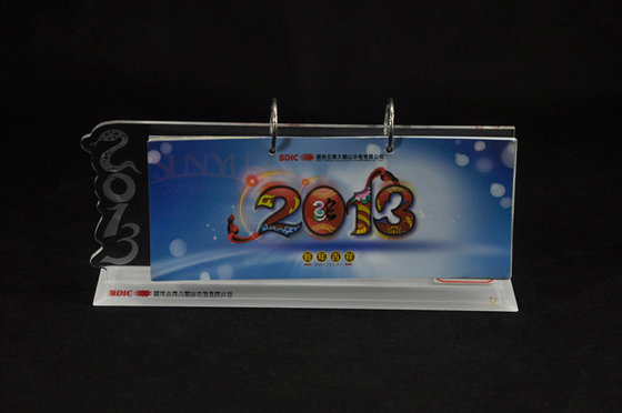 Custom Picture Frames Crystal Panel Desktop Calendar Stand Office Supplies