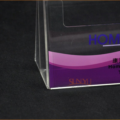 Single Layer Clear Acrylic Brochure Holder