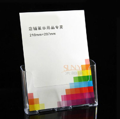 3mm Clear Shrink Acrylic Brochure Holders Transparent For A4 A5 Ducument Display​