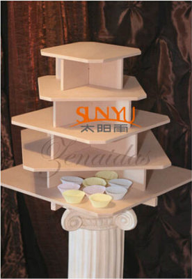 5 Tier Wooden MDF Display Stands / Custom Tiered Cupcake Stand