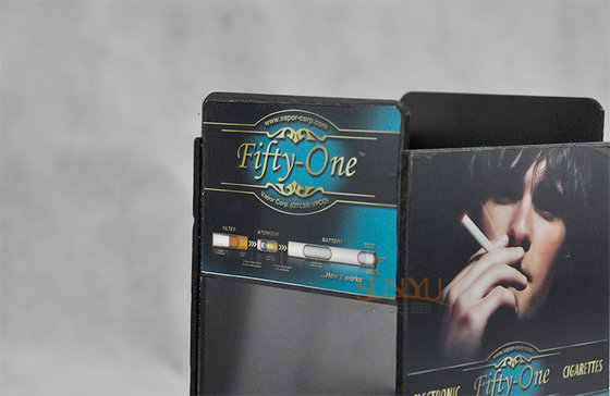 E - cigarettes Acrylic Display Stands More compartments Printing Full Color Logo