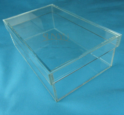 Rectangular Clear Acrylic Shoe Display Box Transparent Eyes Catching