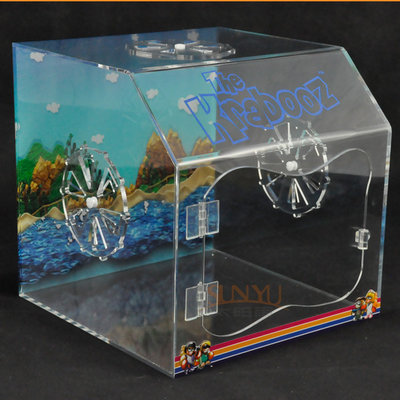 PET Plastic Display Box Customized With Vivid Pictures / Fan Air Vent