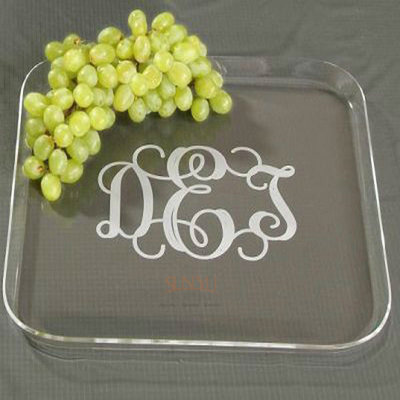 Transparent Plexglass Food Display Trays