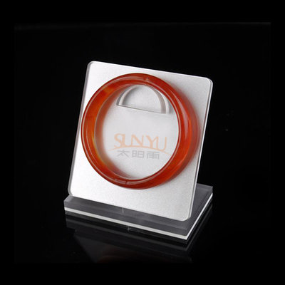 Floor Custom Jewellery Display Stands Slanting Acrylic Storage Trays Bracelet Holders