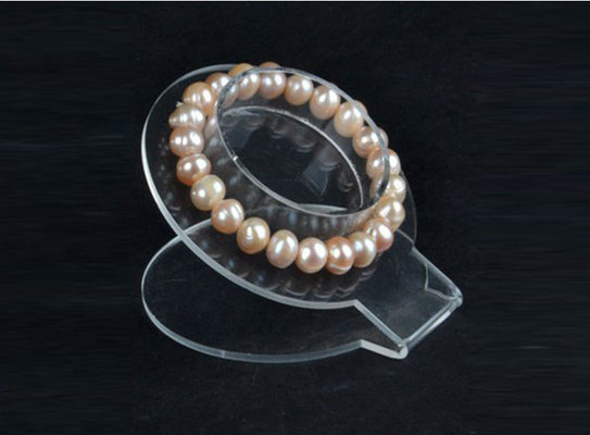 3mm Acrylic Jewelry Display Rack Bracelet Holder Transparent 150×150×500 mm