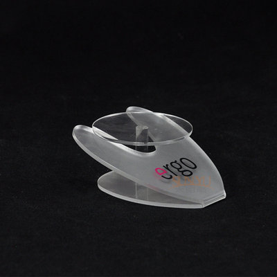 Earphone Headphone Acrylic Display Stand With Silk Screen Logo Printing