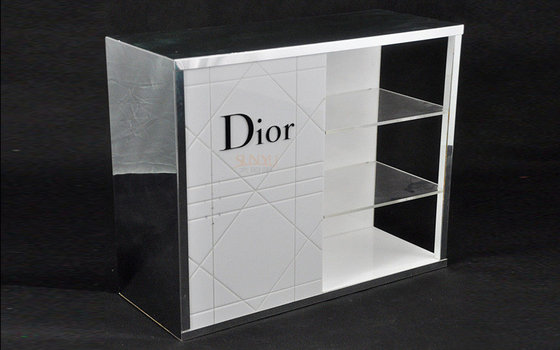 Three Layers Counter Display Stands Acrylic Makeup Organizers Available