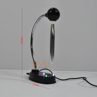 LED Magnetic Floating Retail POS Displays Black Plastic for Pen
