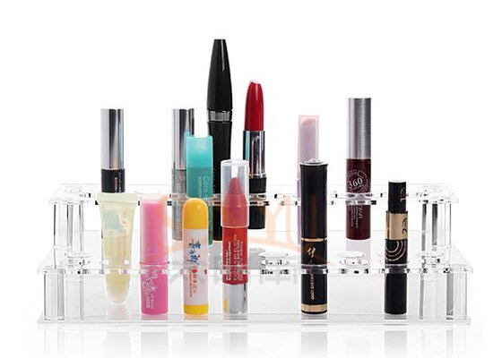 Customized Clear Acrylic Makeup Display Stand Lipstick Display Holder