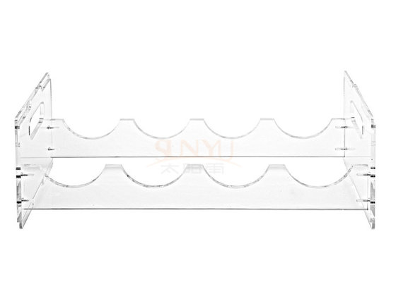 Simple Design Clear Acrylic Counter Display Stands Wine Display Rack