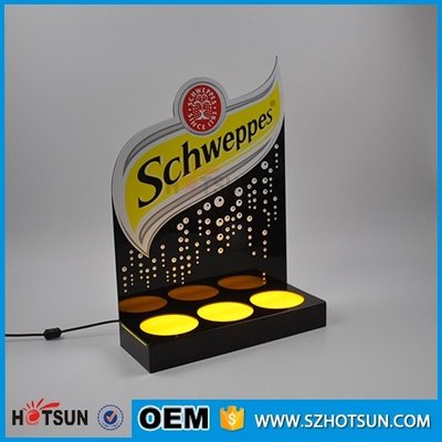 2016 LED Bottle Glorifier with back Acrylic LED inside